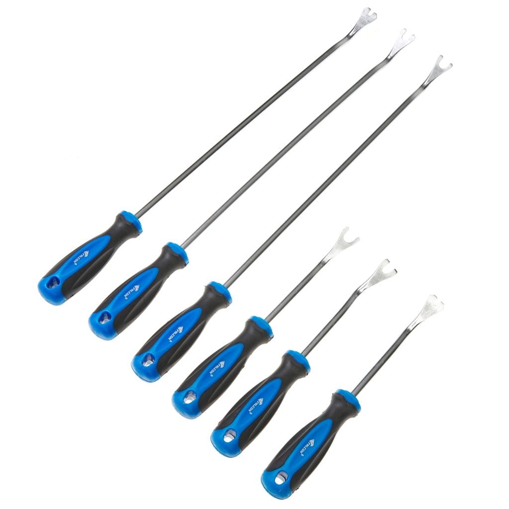 Set leviere pentru demontare cleme tapiteri, 6 piese - Nectools